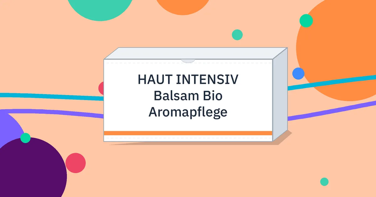 Symbolbild: Packung mit der Aufschrift HAUT INTENSIV Balsam Bio Aromapflege (PZN 17231057) – Verfügbarkeit und Bezug in Apotheken in Frankfurt am Main