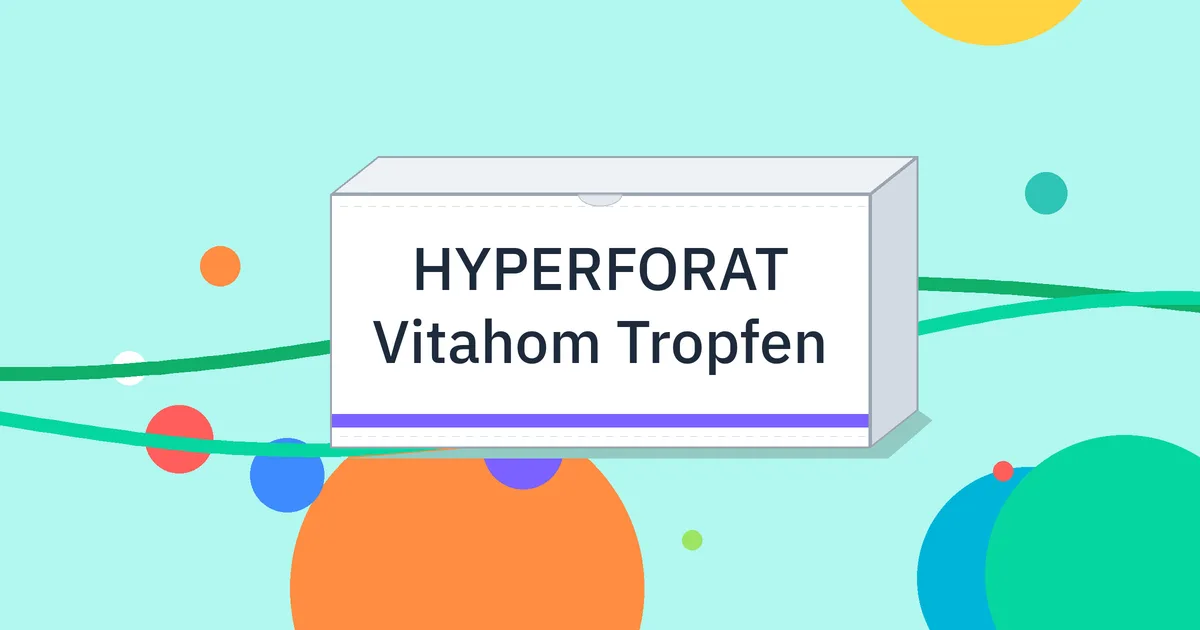 Symbolbild: Packung mit der Aufschrift HYPERFORAT Vitahom Tropfen (PZN 02292001) – Verfügbarkeit und Bezug in Apotheken in Frankfurt am Main