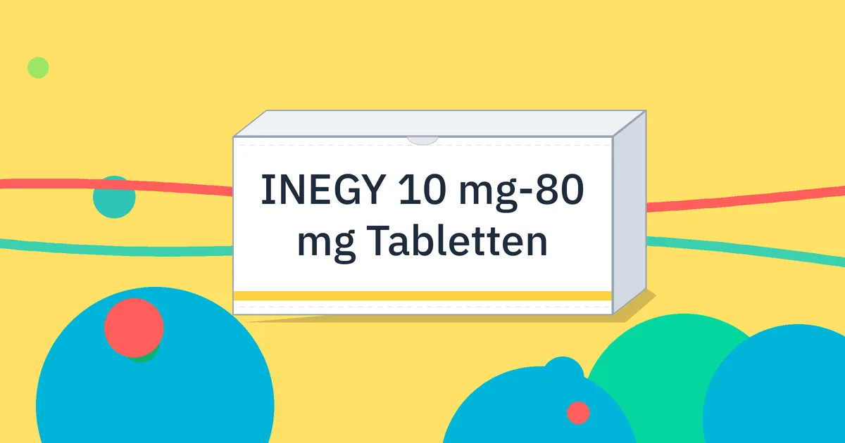 Symbolbild: Packung mit der Aufschrift INEGY 10 mg-80 mg Tabletten (PZN 17258346) – Verfügbarkeit und Bezug in Apotheken in Frankfurt am Main