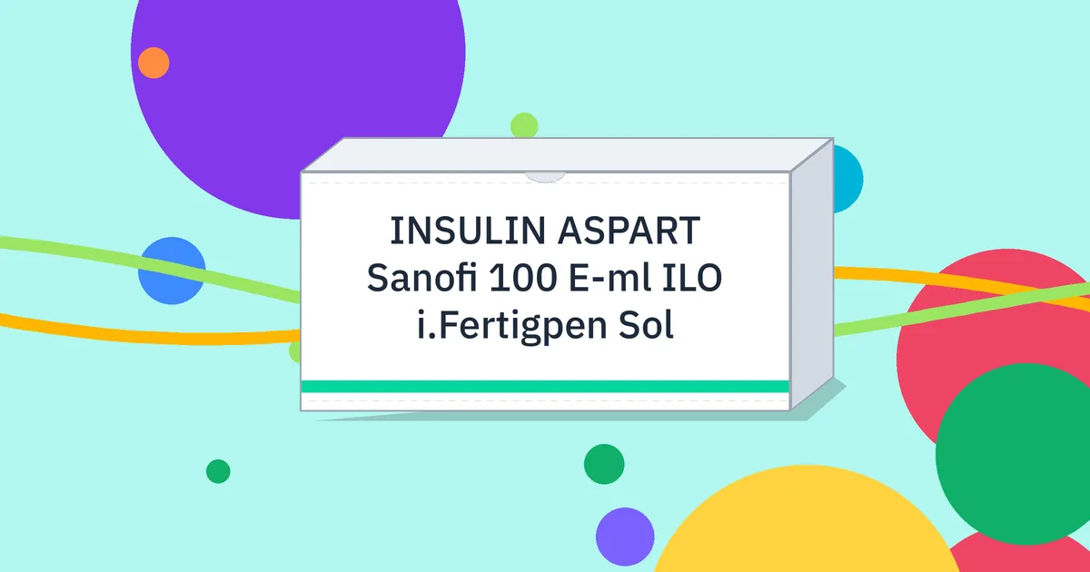 Symbolbild: Packung mit der Aufschrift INSULIN ASPART Sanofi 100 E-ml ILO i.Fertigpen Sol (PZN 15747130) – Verfügbarkeit und Bezug in Apotheken in Frankfurt am Main