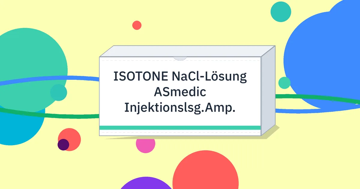 Symbolbild: Packung mit der Aufschrift ISOTONE NaCl-Lösung ASmedic Injektionslsg.Amp. (PZN 17388681) – Verfügbarkeit und Bezug in Apotheken in Frankfurt am Main