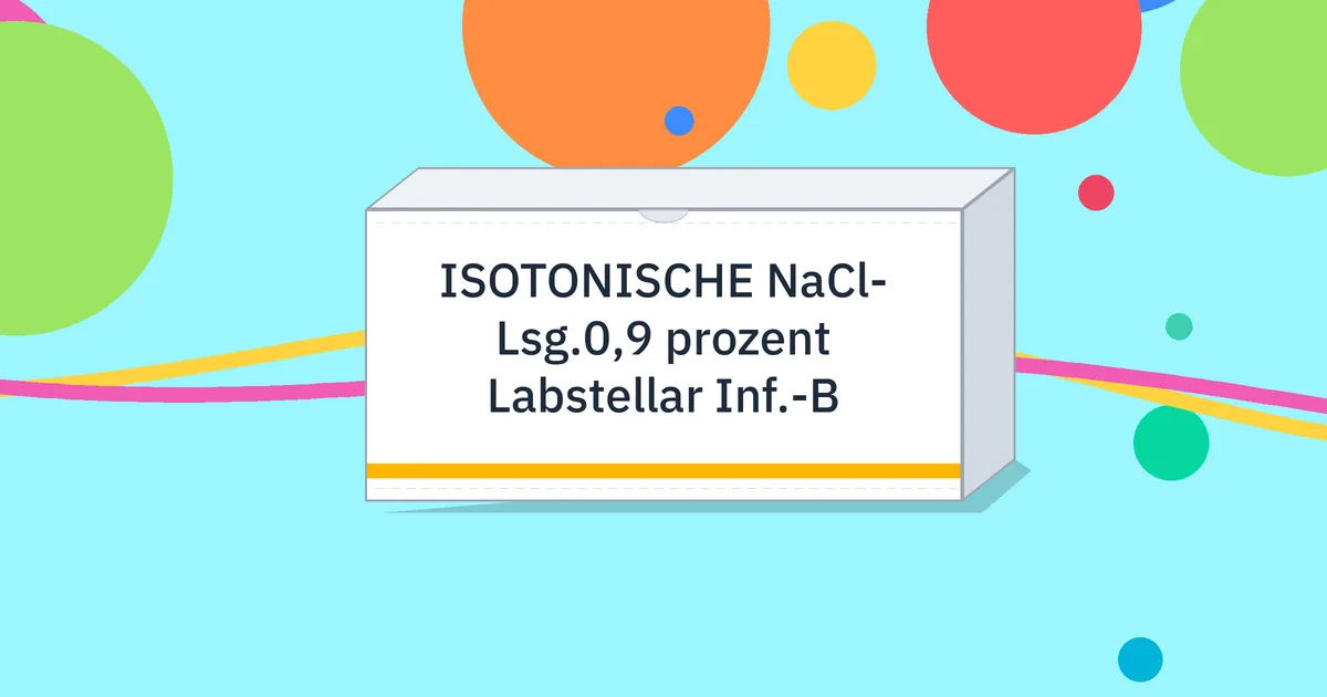 Symbolbild: Packung mit der Aufschrift ISOTONISCHE NaCl-Lsg.0,9 prozent Labstellar Inf.-B (PZN 19692213) – Verfügbarkeit und Bezug in Apotheken in Frankfurt am Main