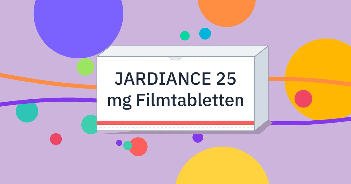 Symbolbild: Packung mit der Aufschrift JARDIANCE 25 mg Filmtabletten (PZN 10262132) – Verfügbarkeit und Bezug in Apotheken in Frankfurt am Main