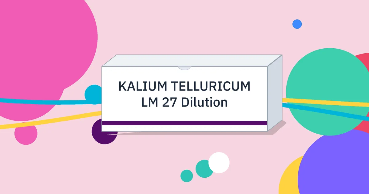 Symbolbild: Packung mit der Aufschrift KALIUM TELLURICUM LM 27 Dilution (PZN 12927417) – Verfügbarkeit und Bezug in Apotheken in Frankfurt am Main