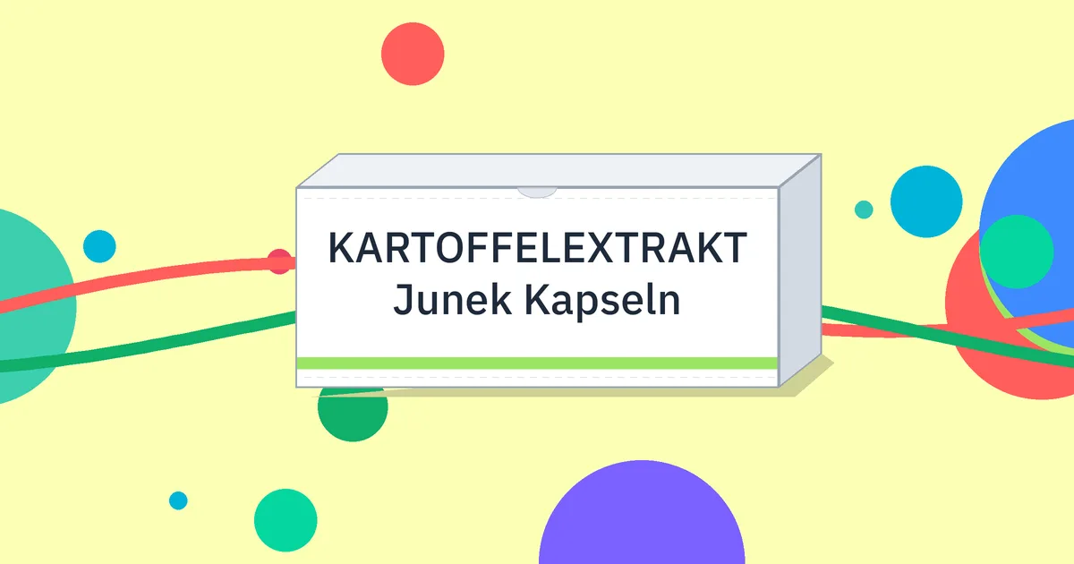 Symbolbild: Packung mit der Aufschrift KARTOFFELEXTRAKT Junek Kapseln (PZN 01644751) – Verfügbarkeit und Bezug in Apotheken in Frankfurt am Main