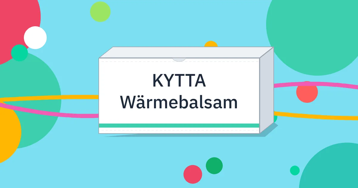 Symbolbild: Packung mit der Aufschrift KYTTA Wärmebalsam (PZN 12358913) – Verfügbarkeit und Bezug in Apotheken in Frankfurt am Main