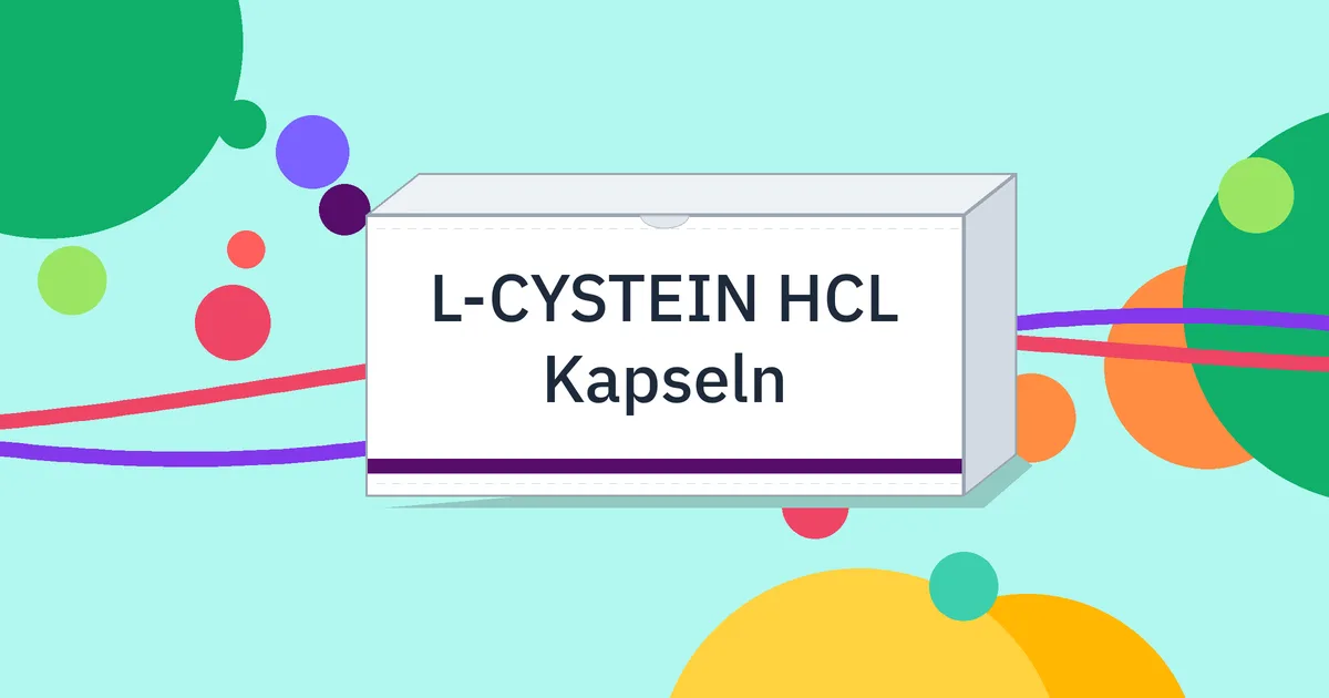 Symbolbild: Packung mit der Aufschrift L-CYSTEIN HCL Kapseln (PZN 10310227) – Verfügbarkeit und Bezug in Apotheken in Frankfurt am Main
