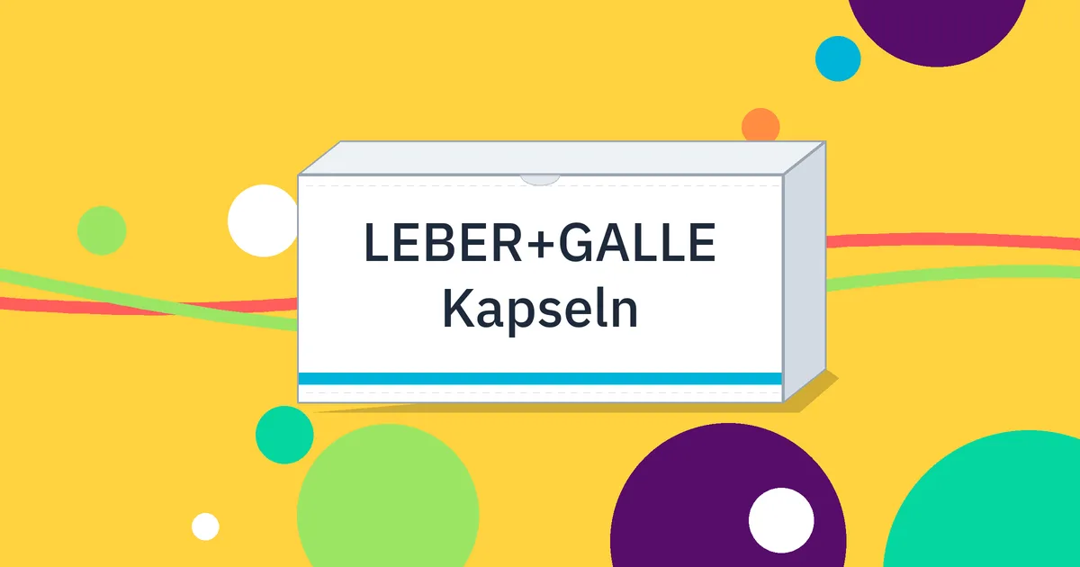 Symbolbild: Packung mit der Aufschrift LEBER+GALLE Kapseln (PZN 16940225) – Verfügbarkeit und Bezug in Apotheken in Frankfurt am Main