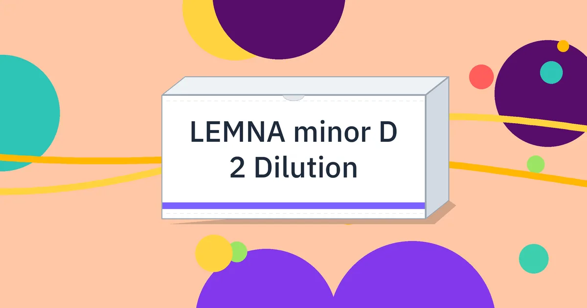 Symbolbild: Packung mit der Aufschrift LEMNA minor D 2 Dilution (PZN 02926227) – Verfügbarkeit und Bezug in Apotheken in Frankfurt am Main