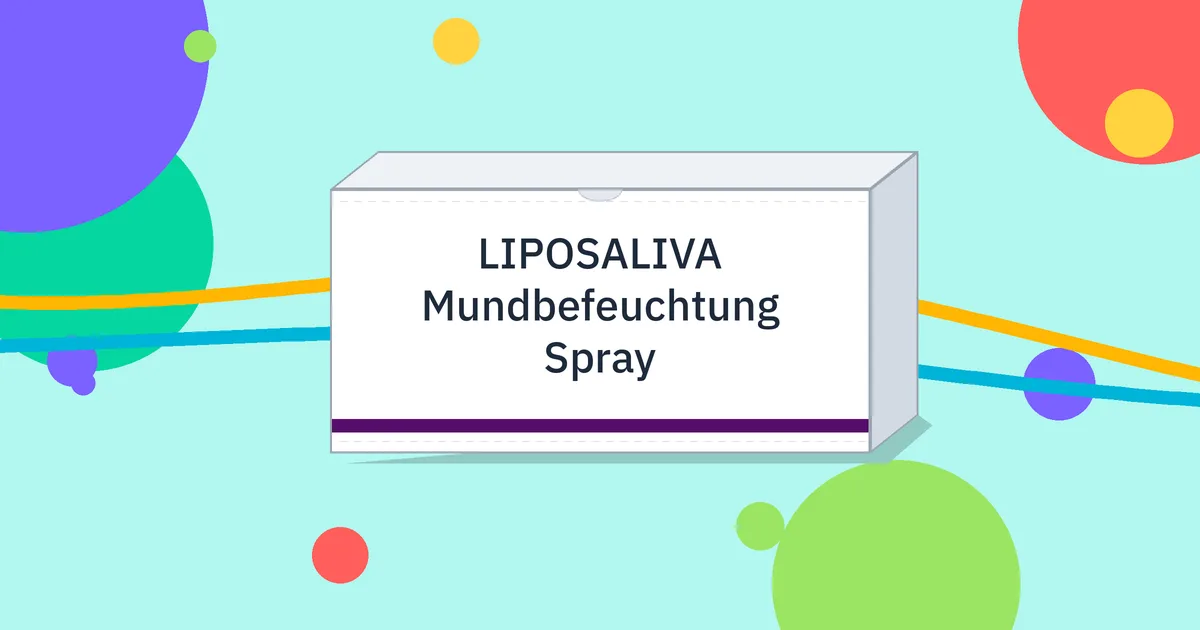 Symbolbild: Packung mit der Aufschrift LIPOSALIVA Mundbefeuchtung Spray (PZN 09425304) – Verfügbarkeit und Bezug in Apotheken in Frankfurt am Main