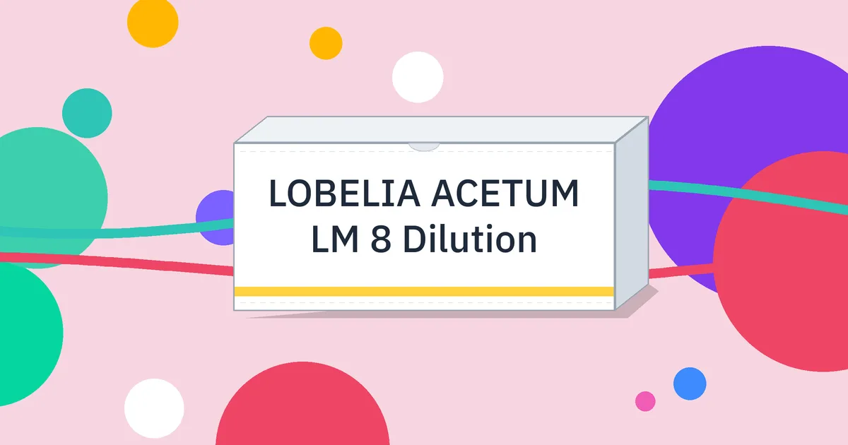 Symbolbild: Packung mit der Aufschrift LOBELIA ACETUM LM 8 Dilution (PZN 13532419) – Verfügbarkeit und Bezug in Apotheken in Frankfurt am Main