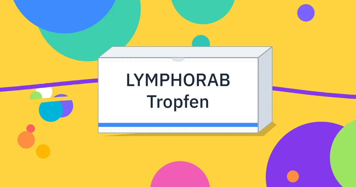 Symbolbild: Packung mit der Aufschrift LYMPHORAB Tropfen (PZN 04409602) – Verfügbarkeit und Bezug in Apotheken in Frankfurt am Main