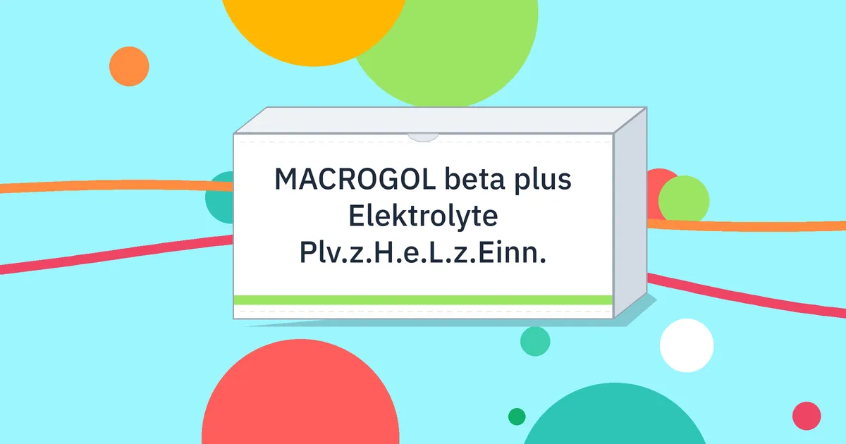 Symbolbild: Packung mit der Aufschrift MACROGOL beta plus Elektrolyte Plv.z.H.e.L.z.Einn. (PZN 09247038) – Verfügbarkeit und Bezug in Apotheken in Frankfurt am Main