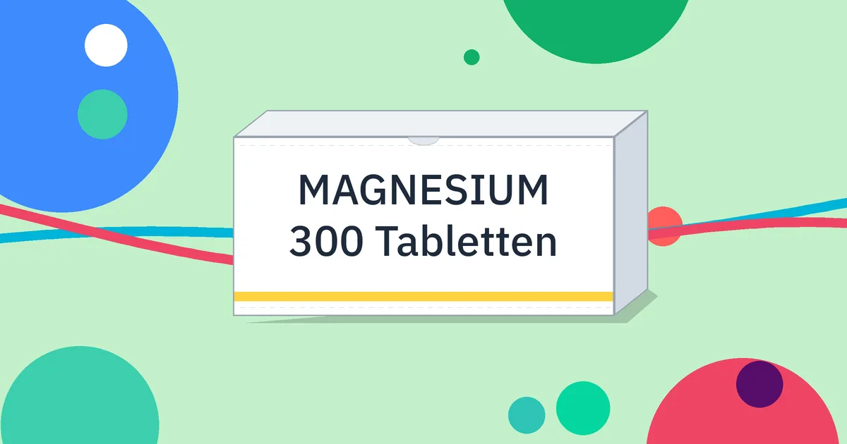 Symbolbild: Packung mit der Aufschrift MAGNESIUM 300 Tabletten (PZN 01244661) – Verfügbarkeit und Bezug in Apotheken in Frankfurt am Main