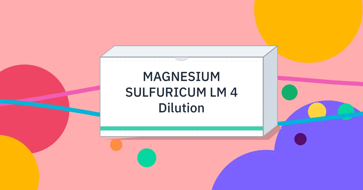 Symbolbild: Packung mit der Aufschrift MAGNESIUM SULFURICUM LM 4 Dilution (PZN 12939998) – Verfügbarkeit und Bezug in Apotheken in Frankfurt am Main