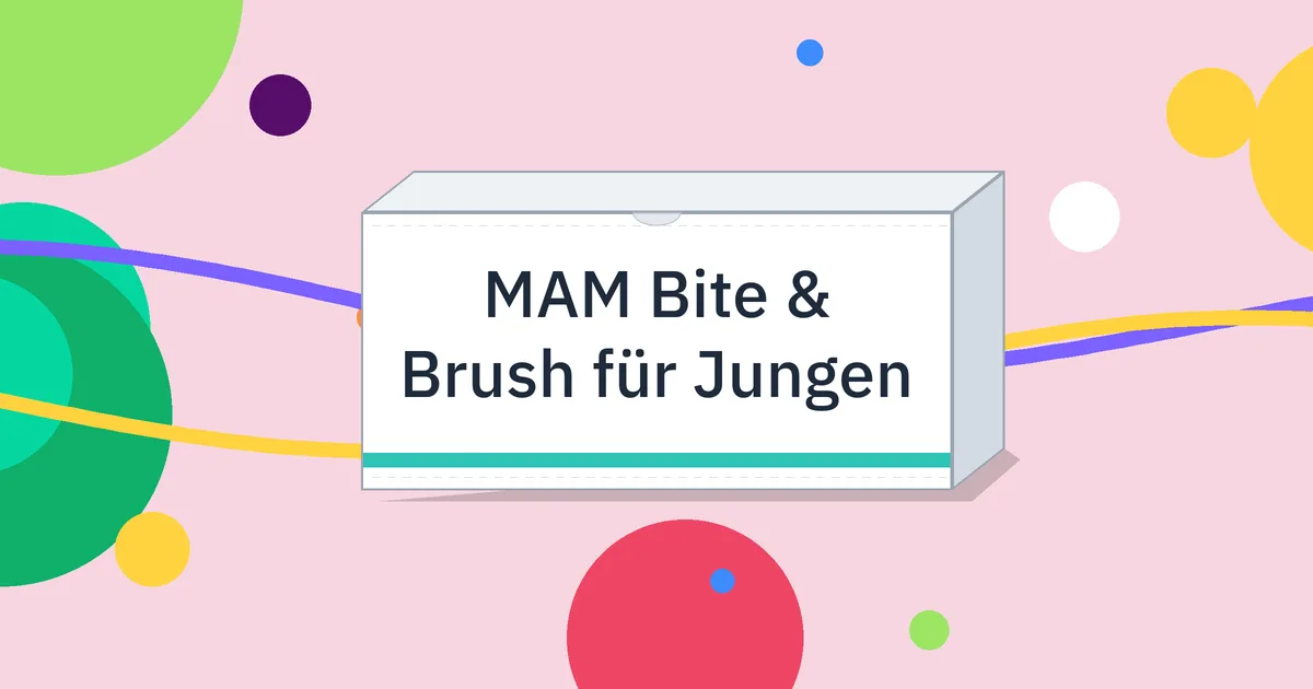 Symbolbild: Packung mit der Aufschrift MAM Bite & Brush für Jungen (PZN 12671219) – Verfügbarkeit und Bezug in Apotheken in Frankfurt am Main