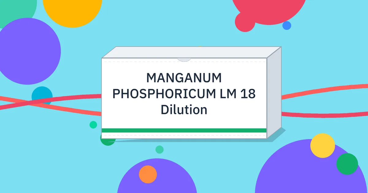 Symbolbild: Packung mit der Aufschrift MANGANUM PHOSPHORICUM LM 18 Dilution (PZN 12945639) – Verfügbarkeit und Bezug in Apotheken in Frankfurt am Main