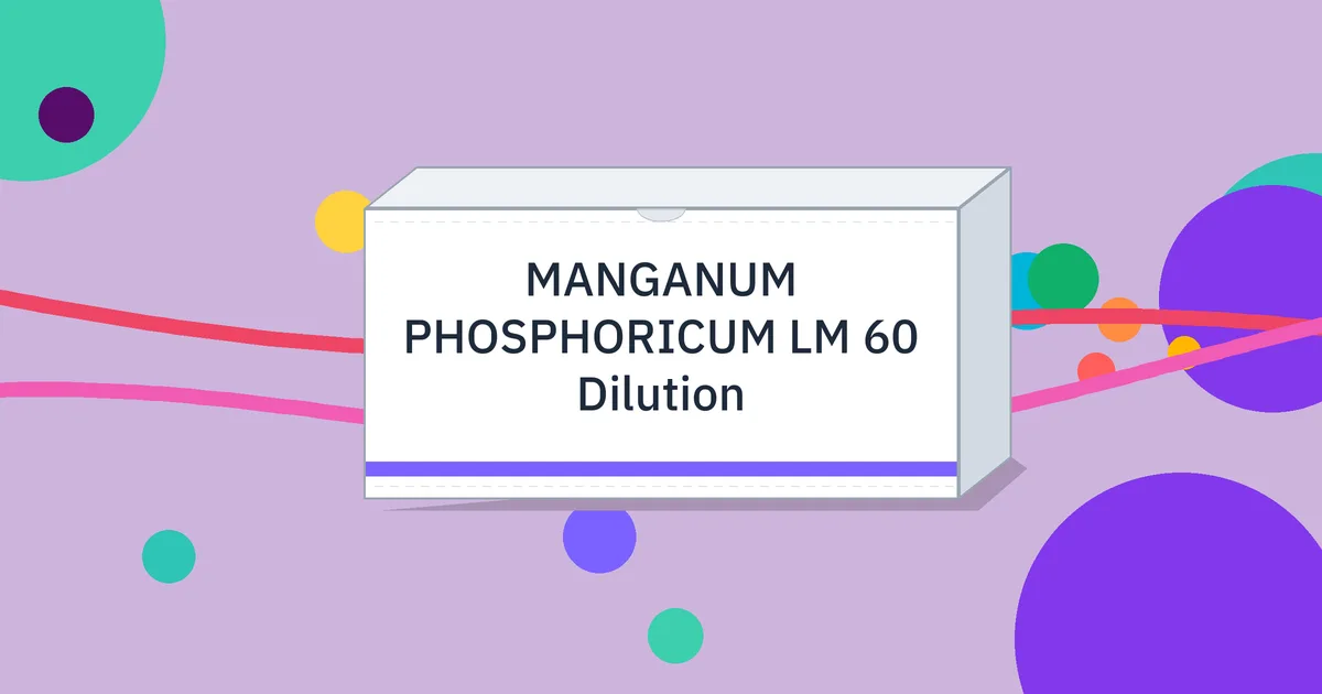 Symbolbild: Packung mit der Aufschrift MANGANUM PHOSPHORICUM LM 60 Dilution (PZN 12945817) – Verfügbarkeit und Bezug in Apotheken in Frankfurt am Main