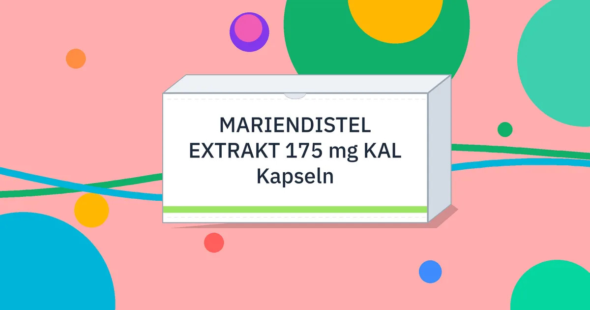 Symbolbild: Packung mit der Aufschrift MARIENDISTEL EXTRAKT 175 mg KAL Kapseln (PZN 15880231) – Verfügbarkeit und Bezug in Apotheken in Frankfurt am Main