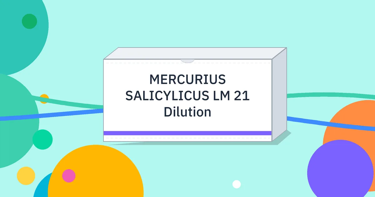 Symbolbild: Packung mit der Aufschrift MERCURIUS SALICYLICUS LM 21 Dilution (PZN 12953739) – Verfügbarkeit und Bezug in Apotheken in Frankfurt am Main