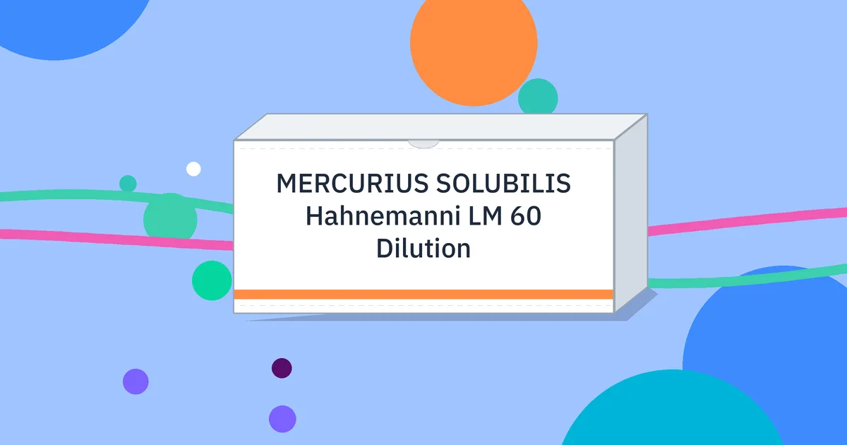 Symbolbild: Packung mit der Aufschrift MERCURIUS SOLUBILIS Hahnemanni LM 60 Dilution (PZN 12954294) – Verfügbarkeit und Bezug in Apotheken in Frankfurt am Main