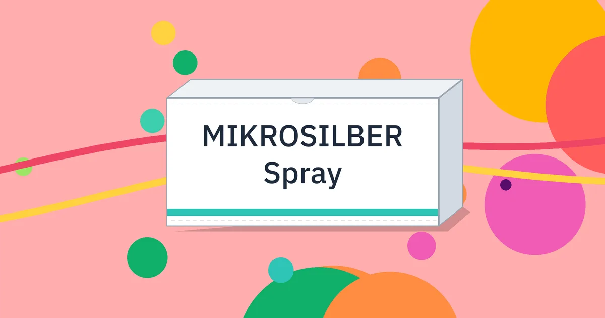 Symbolbild: Packung mit der Aufschrift MIKROSILBER Spray (PZN 20176787) – Verfügbarkeit und Bezug in Apotheken in Frankfurt am Main