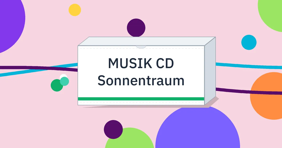 Symbolbild: Packung mit der Aufschrift MUSIK CD Sonnentraum (PZN 09709504) – Verfügbarkeit und Bezug in Apotheken in Frankfurt am Main