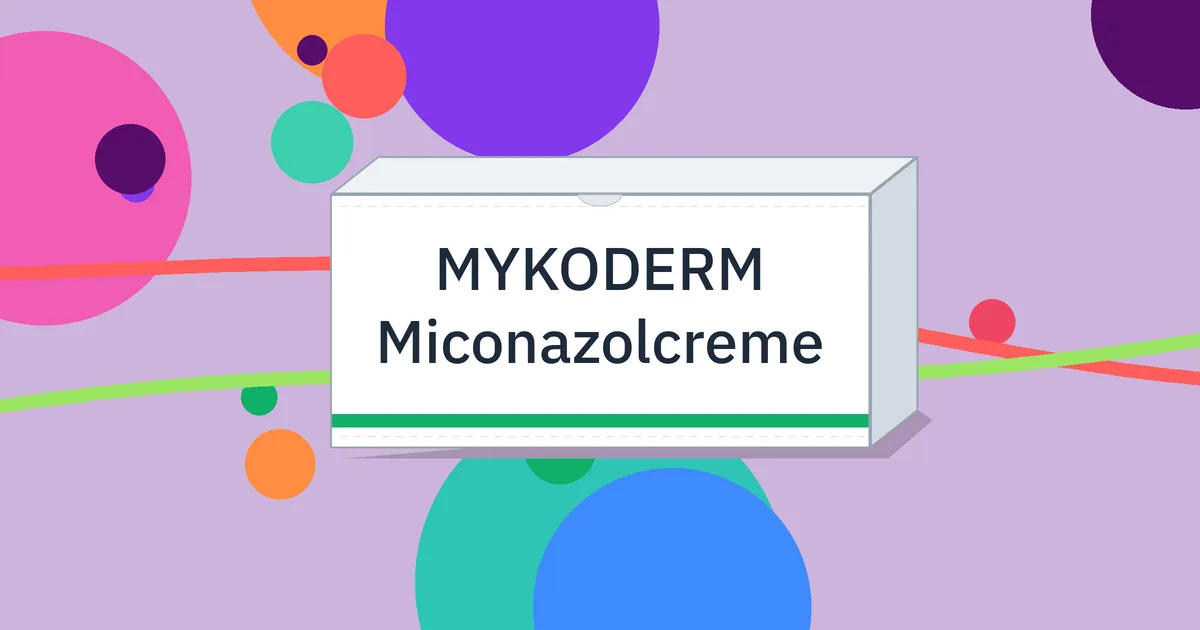 Symbolbild: Packung mit der Aufschrift MYKODERM Miconazolcreme (PZN 01469242) – Verfügbarkeit und Bezug in Apotheken in Frankfurt am Main