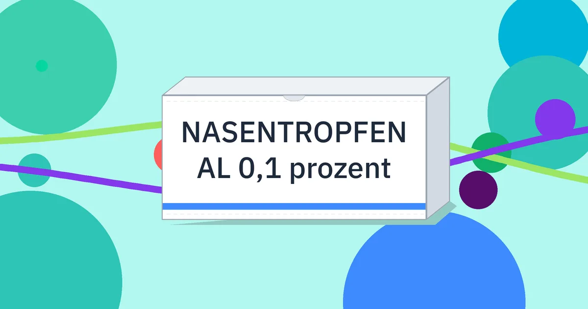 Symbolbild: Packung mit der Aufschrift NASENTROPFEN AL 0,1 prozent (PZN 03929280) – Verfügbarkeit und Bezug in Apotheken in Frankfurt am Main