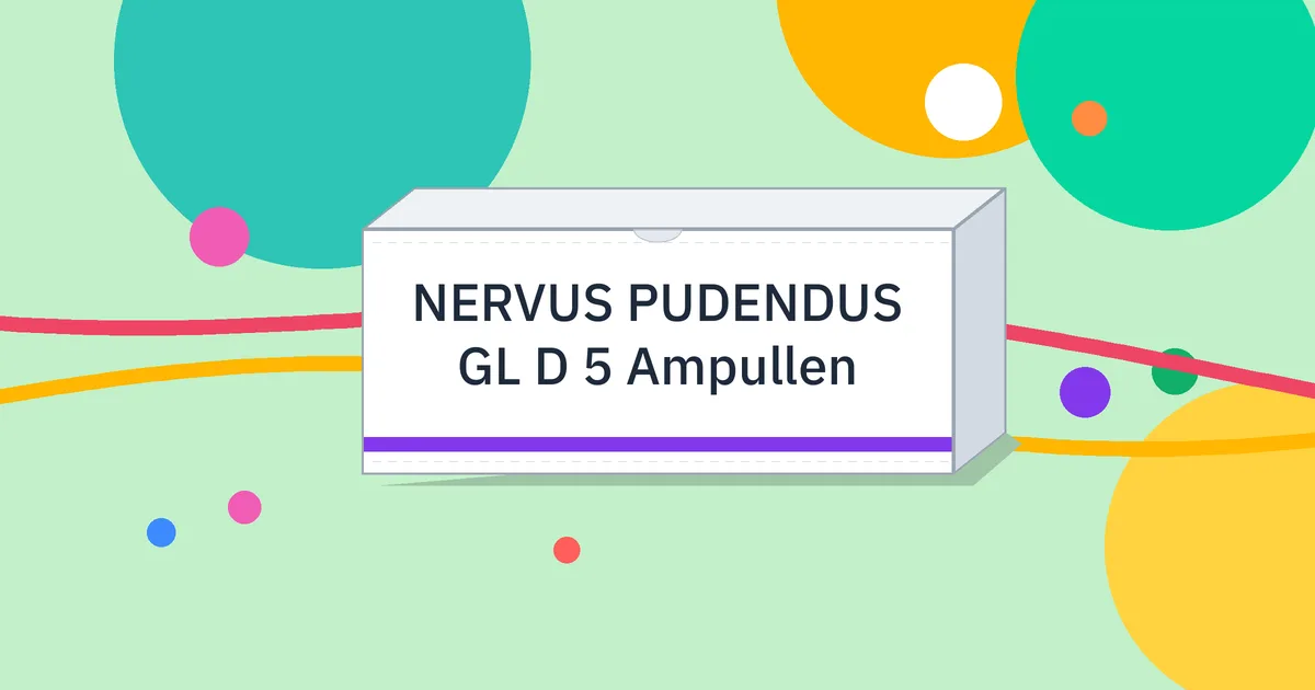 Symbolbild: Packung mit der Aufschrift NERVUS PUDENDUS GL D 5 Ampullen (PZN 02941221) – Verfügbarkeit und Bezug in Apotheken in Frankfurt am Main