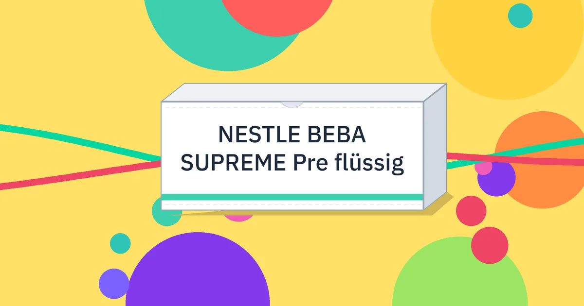 Symbolbild: Packung mit der Aufschrift NESTLE BEBA SUPREME Pre flüssig (PZN 19743531) – Verfügbarkeit und Bezug in Apotheken in Frankfurt am Main