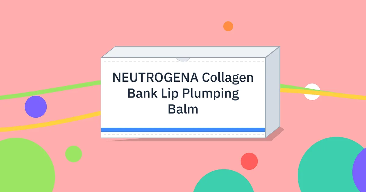Symbolbild: Packung mit der Aufschrift NEUTROGENA Collagen Bank Lip Plumping Balm (PZN 20346048) – Verfügbarkeit und Bezug in Apotheken in Frankfurt am Main