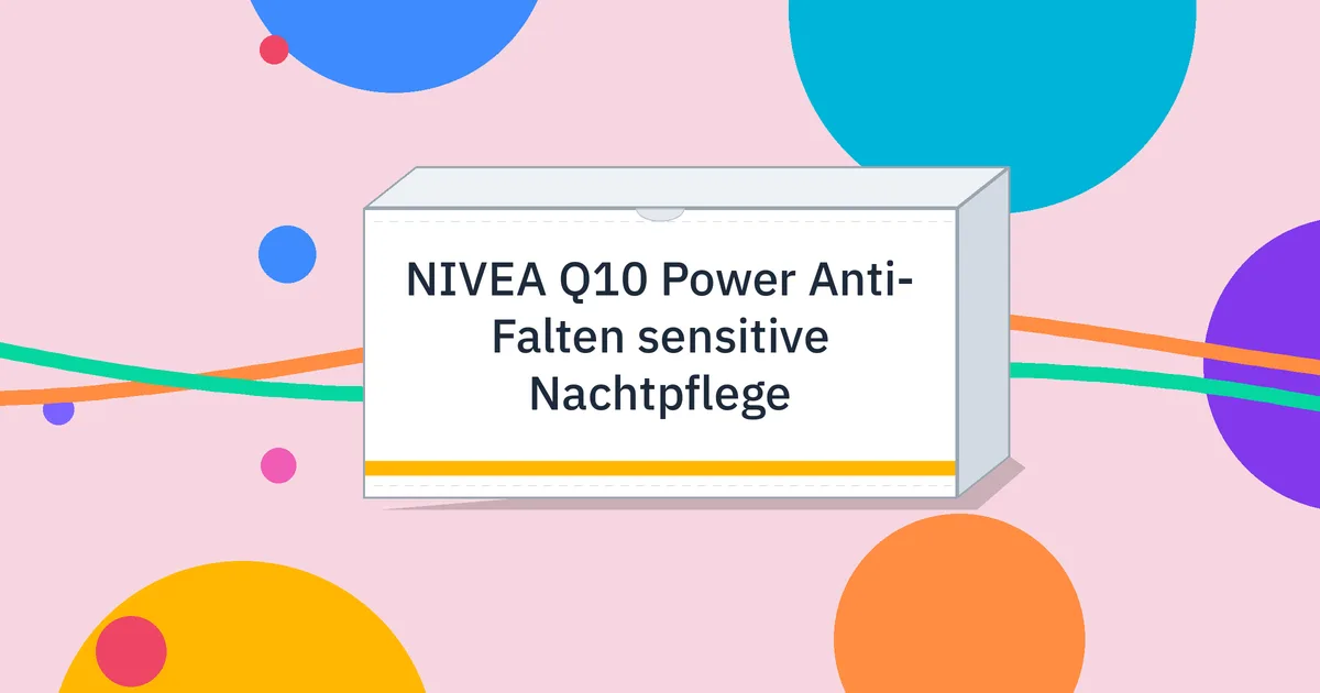Symbolbild: Packung mit der Aufschrift NIVEA Q10 Power Anti-Falten sensitive Nachtpflege (PZN 14368809) – Verfügbarkeit und Bezug in Apotheken in Frankfurt am Main