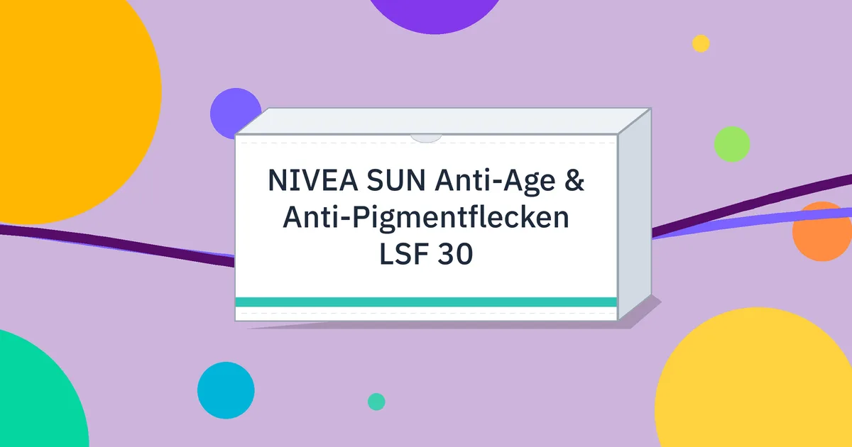 Symbolbild: Packung mit der Aufschrift NIVEA SUN Anti-Age & Anti-Pigmentflecken LSF 30 (PZN 14368100) – Verfügbarkeit und Bezug in Apotheken in Frankfurt am Main