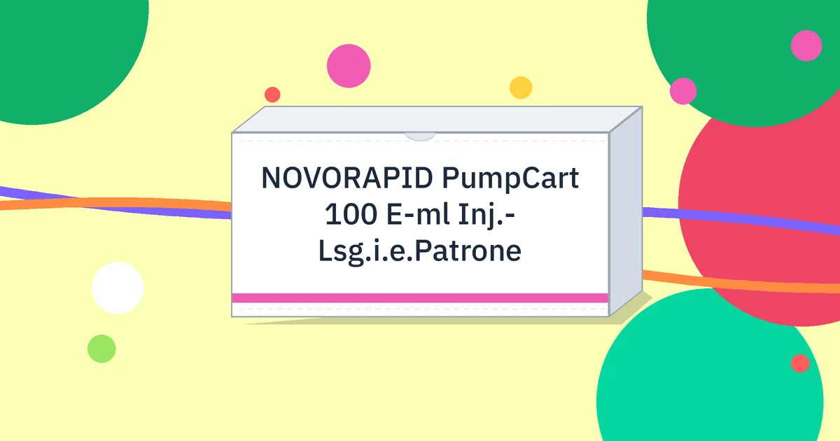 Symbolbild: Packung mit der Aufschrift NOVORAPID PumpCart 100 E-ml Inj.-Lsg.i.e.Patrone (PZN 13967979) – Verfügbarkeit und Bezug in Apotheken in Frankfurt am Main