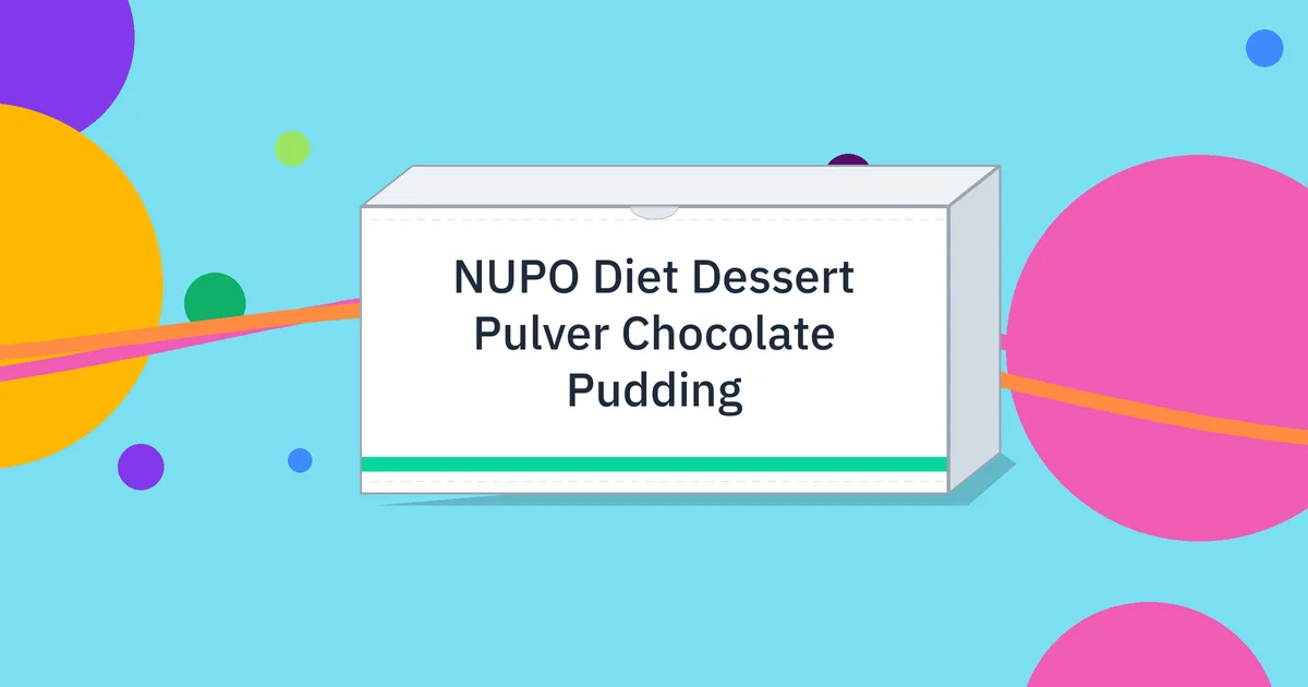 Symbolbild: Packung mit der Aufschrift NUPO Diet Dessert Pulver Chocolate Pudding (PZN 20894910) – Verfügbarkeit und Bezug in Apotheken in Frankfurt am Main