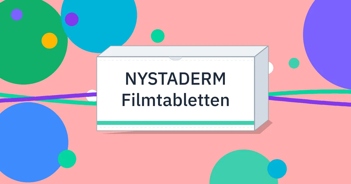 Symbolbild: Packung mit der Aufschrift NYSTADERM Filmtabletten (PZN 03936699) – Verfügbarkeit und Bezug in Apotheken in Frankfurt am Main