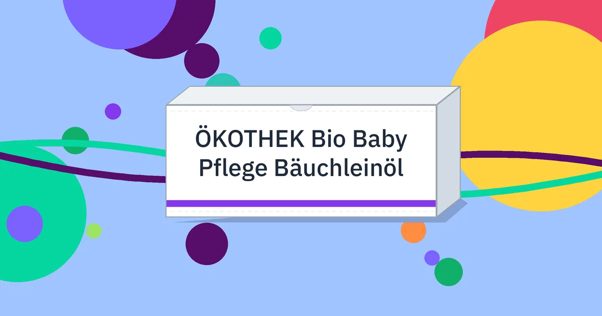 Symbolbild: Packung mit der Aufschrift ÖKOTHEK Bio Baby Pflege Bäuchleinöl (PZN 19404243) – Verfügbarkeit und Bezug in Apotheken in Frankfurt am Main