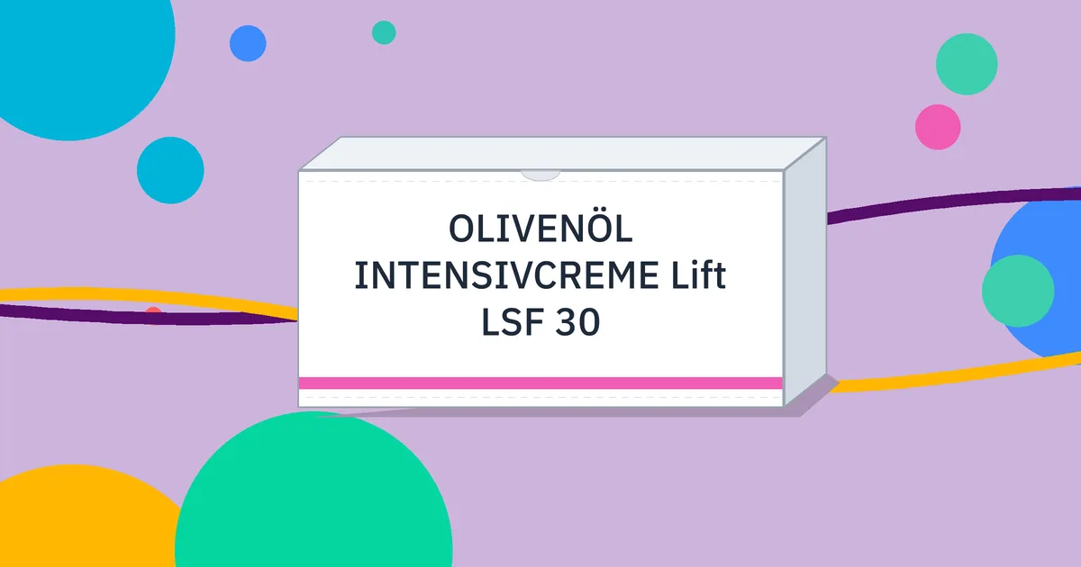 Symbolbild: Packung mit der Aufschrift OLIVENÖL INTENSIVCREME Lift LSF 30 (PZN 17920259) – Verfügbarkeit und Bezug in Apotheken in Frankfurt am Main