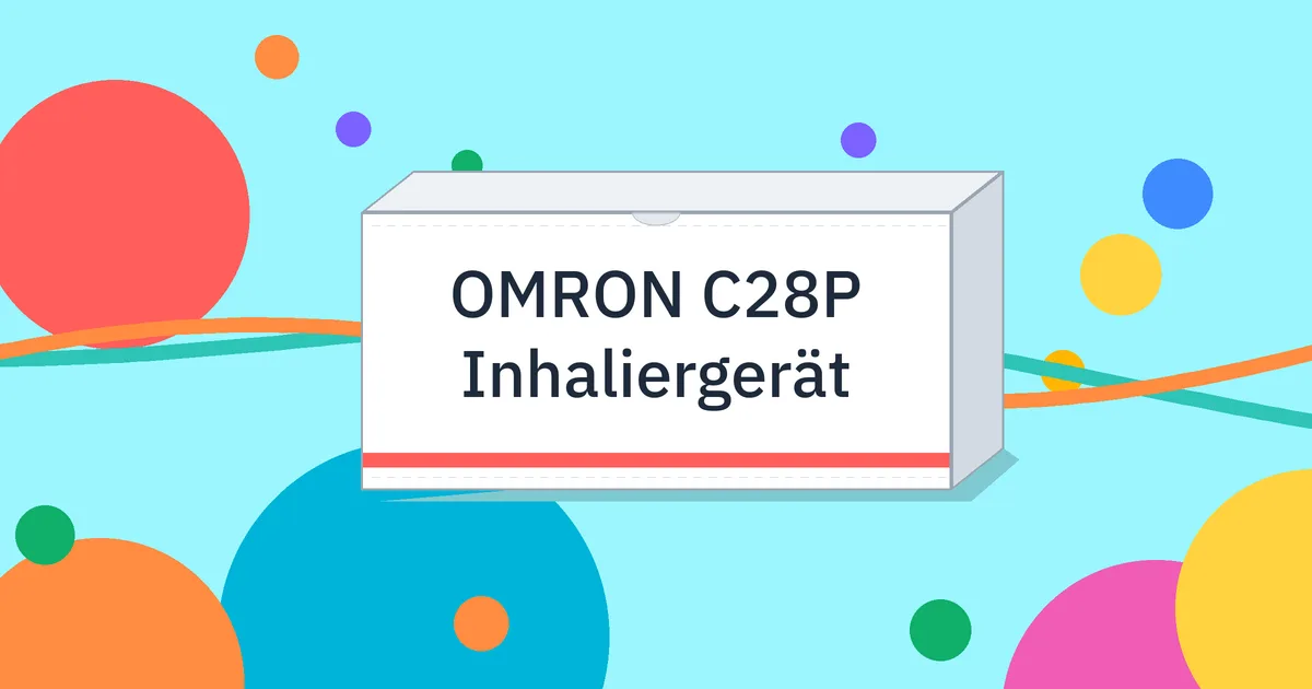 Symbolbild: Packung mit der Aufschrift OMRON C28P Inhaliergerät (PZN 16798508) – Verfügbarkeit und Bezug in Apotheken in Frankfurt am Main
