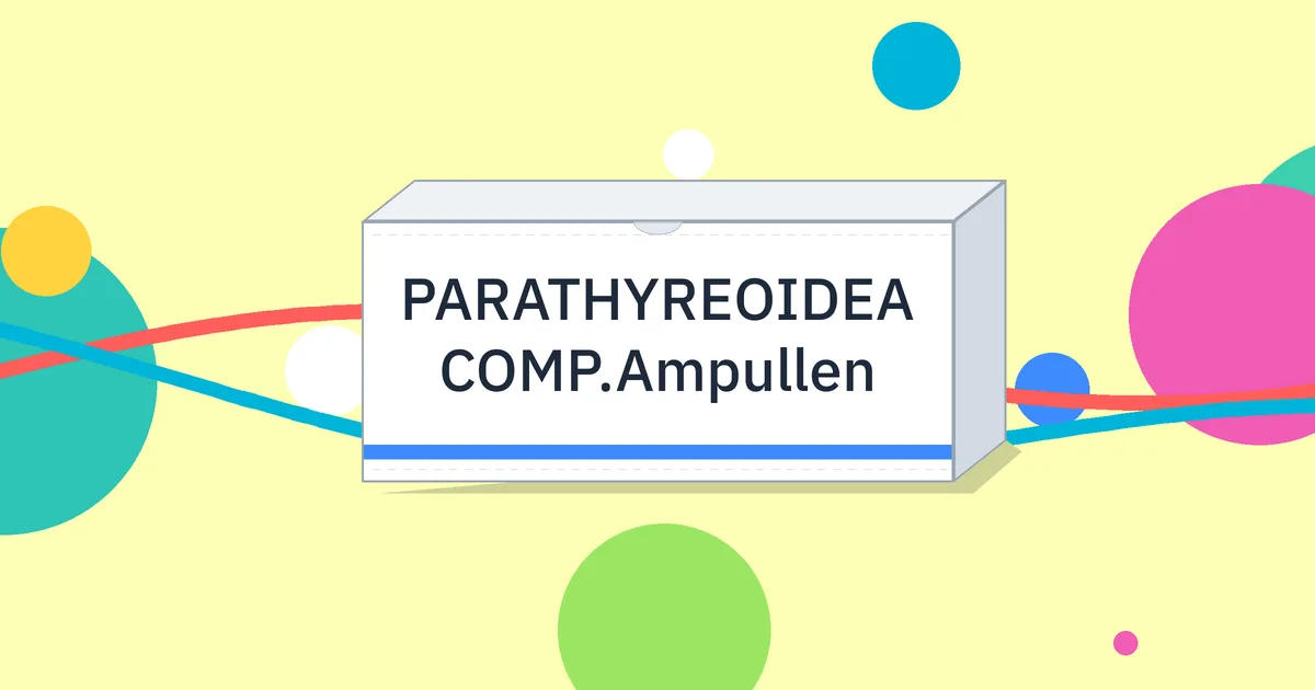 Symbolbild: Packung mit der Aufschrift PARATHYREOIDEA COMP.Ampullen (PZN 01751866) – Verfügbarkeit und Bezug in Apotheken in Frankfurt am Main