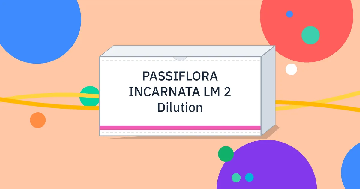 Symbolbild: Packung mit der Aufschrift PASSIFLORA INCARNATA LM 2 Dilution (PZN 12976657) – Verfügbarkeit und Bezug in Apotheken in Frankfurt am Main