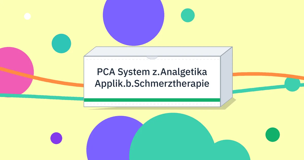 Symbolbild: Packung mit der Aufschrift PCA System z.Analgetika Applik.b.Schmerztherapie (PZN 04482148) – Verfügbarkeit und Bezug in Apotheken in Frankfurt am Main
