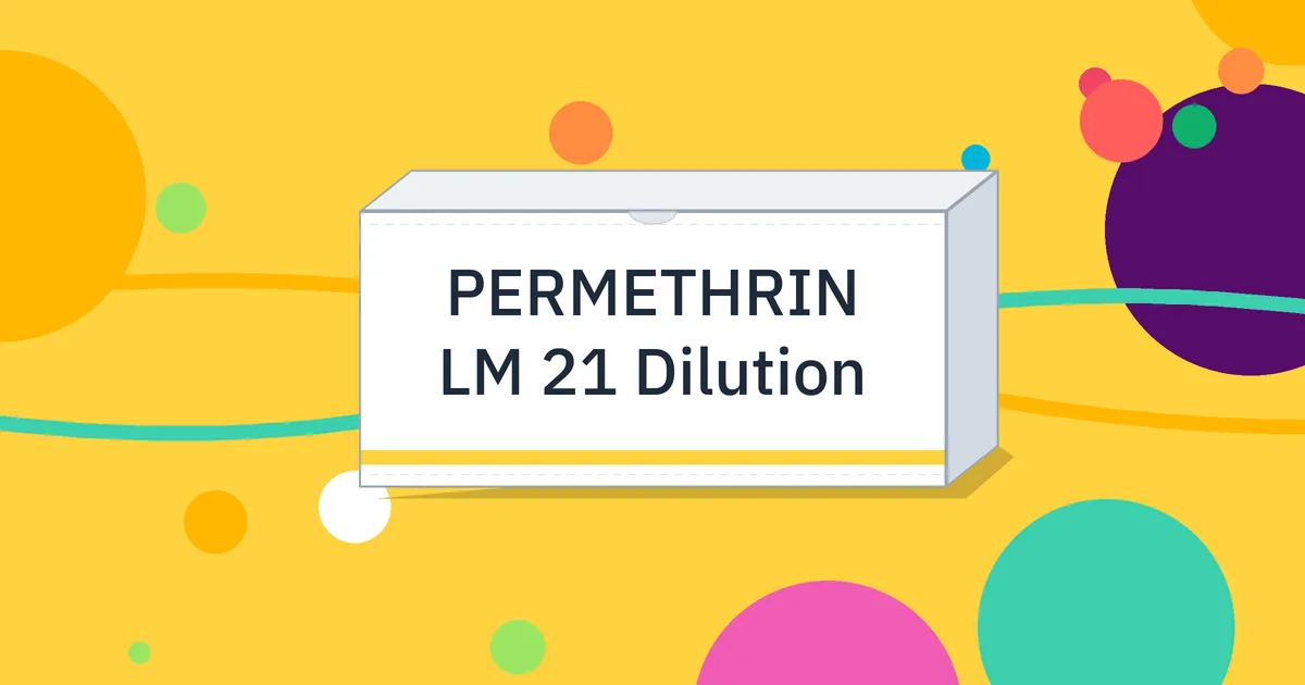Symbolbild: Packung mit der Aufschrift PERMETHRIN LM 21 Dilution (PZN 13635674) – Verfügbarkeit und Bezug in Apotheken in Frankfurt am Main