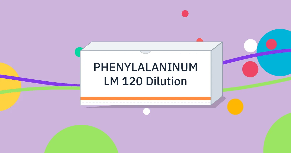 Symbolbild: Packung mit der Aufschrift PHENYLALANINUM LM 120 Dilution (PZN 13784227) – Verfügbarkeit und Bezug in Apotheken in Frankfurt am Main
