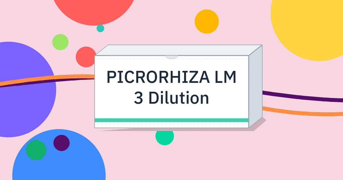 Symbolbild: Packung mit der Aufschrift PICRORHIZA LM 3 Dilution (PZN 13641479) – Verfügbarkeit und Bezug in Apotheken in Frankfurt am Main