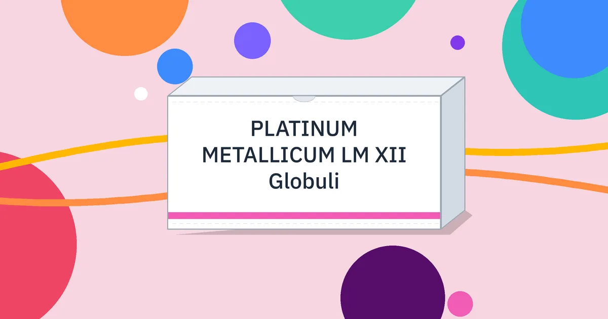 Symbolbild: Packung mit der Aufschrift PLATINUM METALLICUM LM XII Globuli (PZN 02678628) – Verfügbarkeit und Bezug in Apotheken in Frankfurt am Main