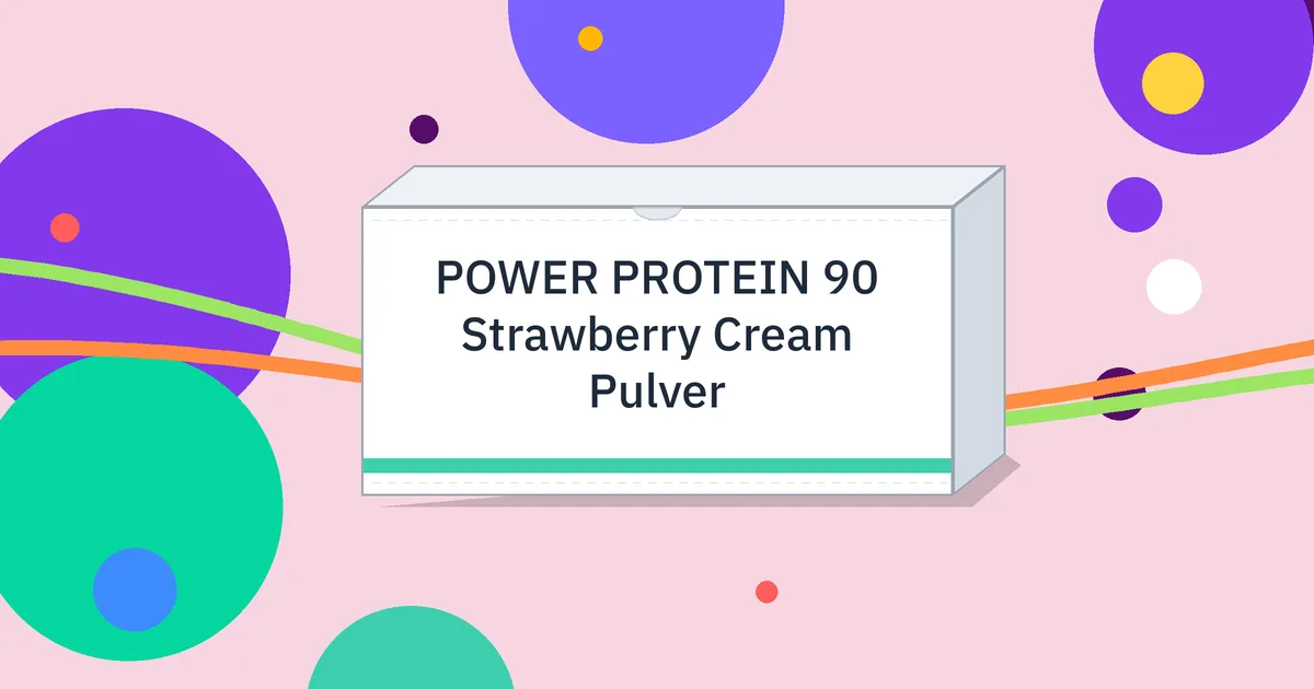 Symbolbild: Packung mit der Aufschrift POWER PROTEIN 90 Strawberry Cream Pulver (PZN 01624464) – Verfügbarkeit und Bezug in Apotheken in Frankfurt am Main