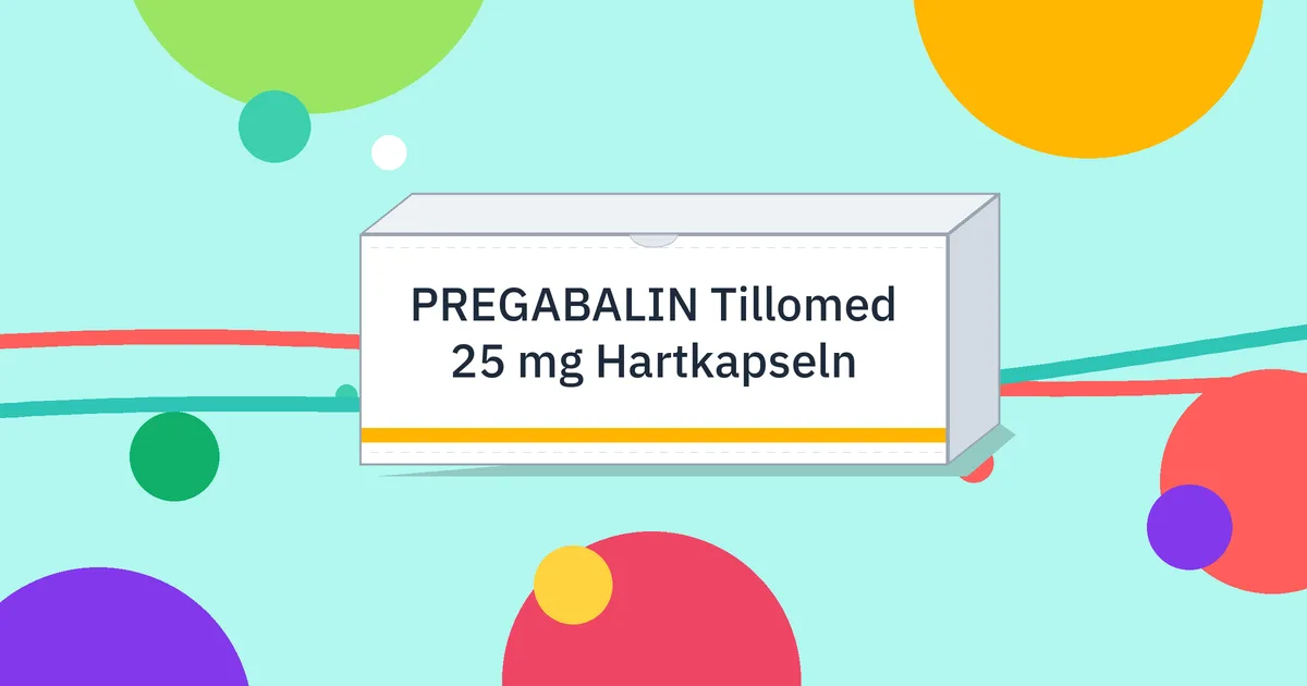 Symbolbild: Packung mit der Aufschrift PREGABALIN Tillomed 25 mg Hartkapseln (PZN 16382506) – Verfügbarkeit und Bezug in Apotheken in Frankfurt am Main