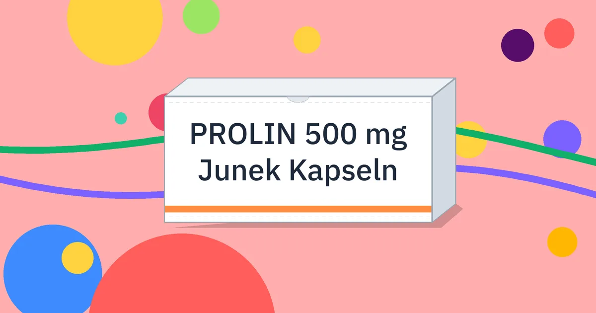 Symbolbild: Packung mit der Aufschrift PROLIN 500 mg Junek Kapseln (PZN 00135409) – Verfügbarkeit und Bezug in Apotheken in Frankfurt am Main